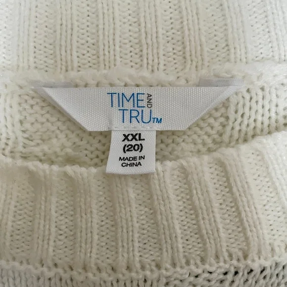 Time and Tru | Sweaters | Time And Tru Like New Cream Plus Oversized ...
